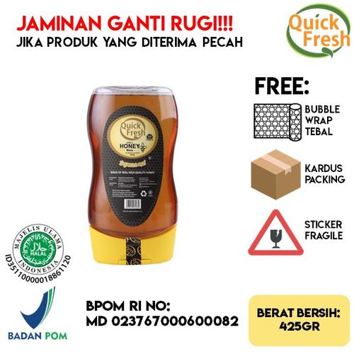 Promo [ANTI PECAH] Quick Fresh Honey / Madu 425G (Squeeze) - - Quick ...
