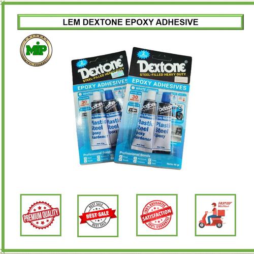 Jual LEM DEXTONE EPOXY ADHESIVE WHITE COLOR/PUTIH 2 JAM/2 JAM 48 GRAM ...