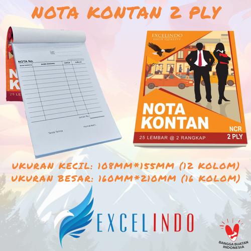 Jual Nota Kontan 2 ply NCR Excelindo - Kecil - Kota Surabaya ...