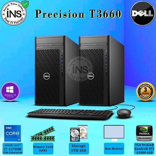 Jual CPU DELL Precision T3660 MT i7-12700K 32GB 1TB SSD RTX A2000 6GB ...