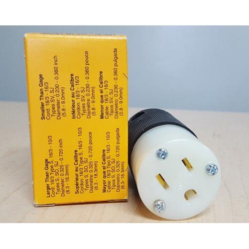 Jual HUBBELL HBL5269C FEMALE CONNECTOR HEAVY DUTY 2P 3W 15A 125V NEMA ...