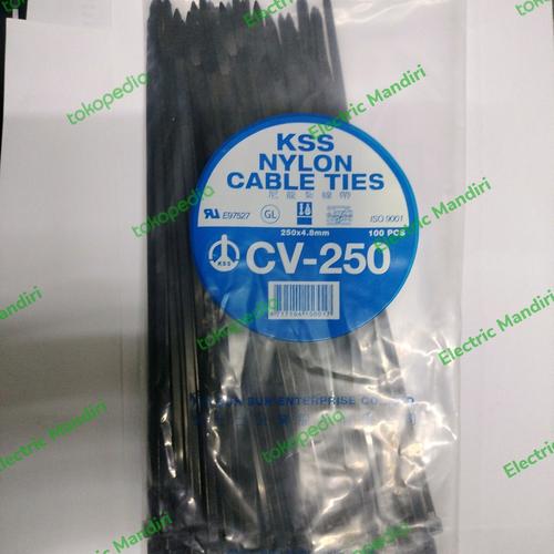 Jual KSS NYLON CABLE TIES CV-250/25CM X 4,8MM - HITAM - Jakarta Pusat ...