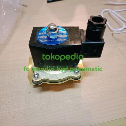 Jual SELENOID VALVE KUNINGAN 2 WAY 1.1/2 INCH NORMALLY CLOSE 220VAC - Jakarta Barat - Fc mandiri ...