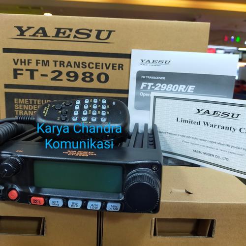 Jual RIG YAESU FT-2980R VHF 136-174 MHZ 80 WATT MUSEN ORIGINAL - Jakarta Barat - Karya Chandra ...