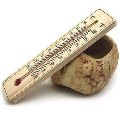Jual Thermometer Ruangan Ruang Kayu Thermo Dinding Wooden Termometer ...
