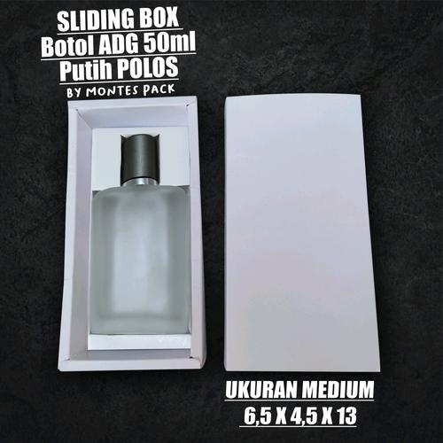 Jual Slide Box Polos putih / SLIDING BOX botol adg 50ml / Polosan ...