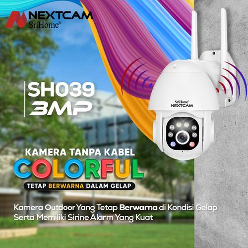Promo Smart outdoor CCTV Wifi PanTilt IP Camera Colorful 3MP Alarm ...
