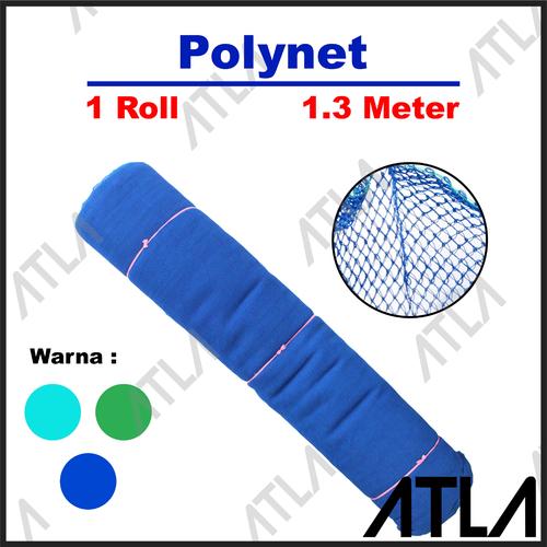Jual Jaring Polynet Biru 1.3M Roll Pagar Kolam Peneduh Tanaman Green ...