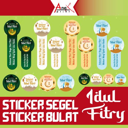 Promo STICKER SEGEL LEBARAN IDUL FITRI / STIKER TOPLES BULAT / STIKER ...