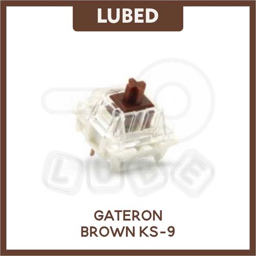 Jual LUBED GATERON Brown KS-9 Switch Tactile Mechanical Switch with ...