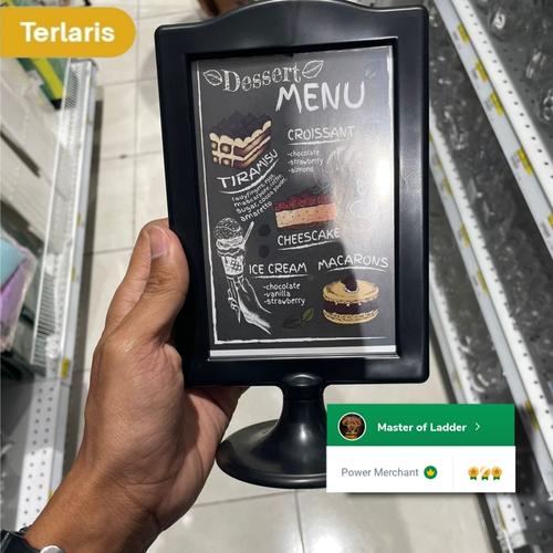 Jual Bingkai Menu Meja 4R 2 Sisi Minimalis,Bingkai Nomer meja Arthome ...