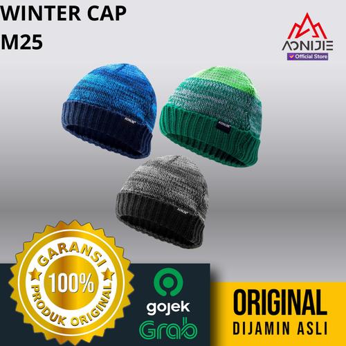 Promo Aonijie M25 Winter Knitted Cap - Topi Kupluk Lari Outdoor - Dark ...