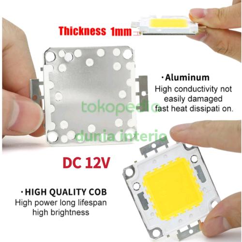 Jual Chip Lampu Sorot LED Cob DC 12V khusus power - Putih, 20w dc12v - Jakarta Utara - Dunia ...