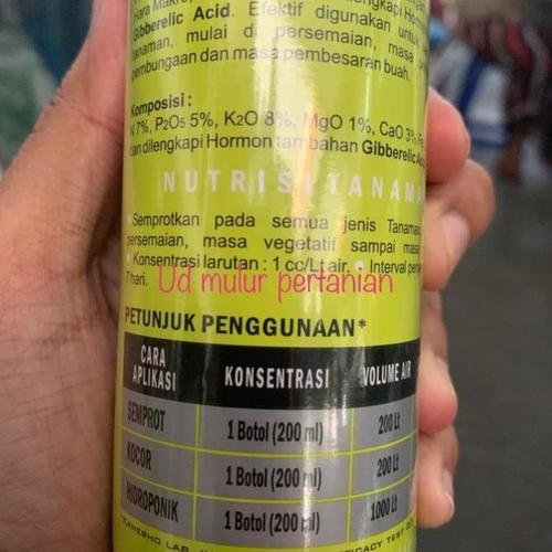 Jual nutrisi tanaman hormon tumbuh FAST TONIC 200 ml - Kota Palembang ...