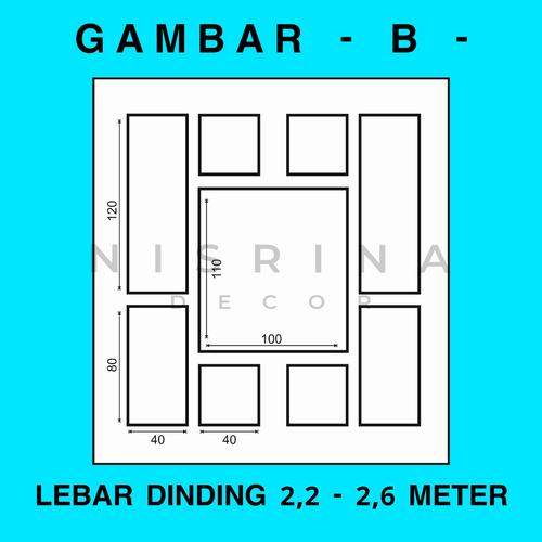 Promo Wall Moulding Premium / Lebar Dinding 2,2 - 2,6 Meter - GUNUNG 24 ...