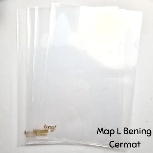 Jual (12Pcs ) Map L Bening / Map L Folio Bening / Merek Cermat - Kota ...