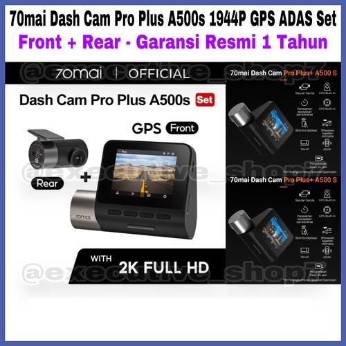 Jual 70mai Dash Cam Pro Plus A500s 1944P GPS ADAS Set - Front + Rear - Kota Pekanbaru ...