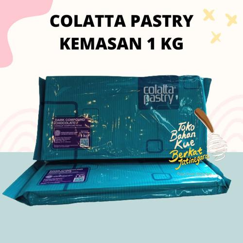Jual COLATTA PASTRY DARK CHOCOLATE COMPOUND KEMASAN 1 KG - 1 pcs ...