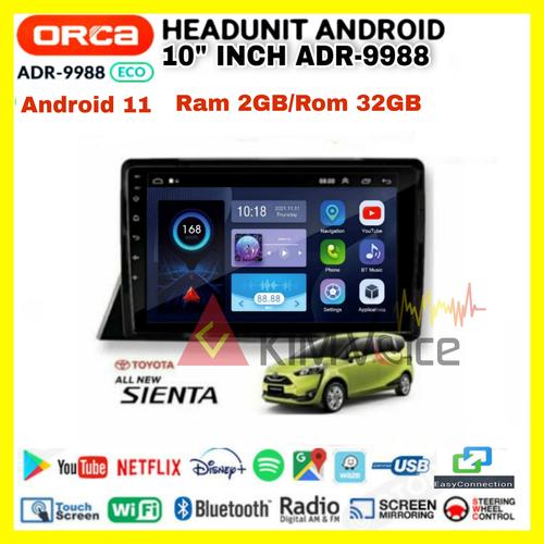 Jual Head unit Android ORCA ECO 10 Inch OEM All New Sienta Soket PNP ...