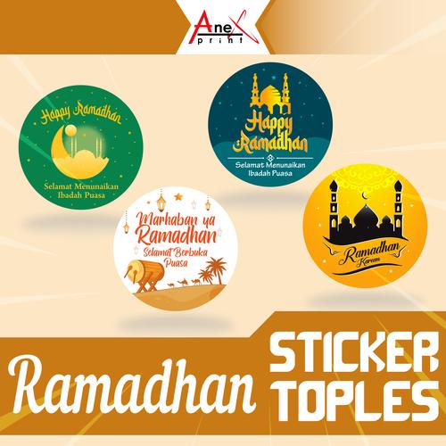 Promo STICKER BULAT PUASA RAMADHAN / STIKER TOPLES / STIKER KEMASAN ...