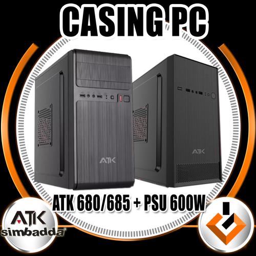 Jual CASING CPU SIMBADDA ATK 680 / 685 + PSU 600W PC KOMPUTER - ATK 680 ...