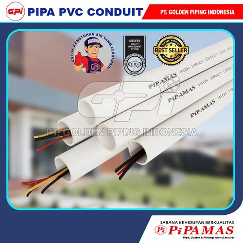 Jual Pipa PVC Conduit Merk Pipamas - 16 mm - Kab. Tangerang - DEPO PIPA ...