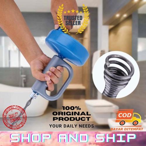 Jual Spiral Drain Opener Spring Wire Rod Auger Snake Pipe ORIGINAL SAS ...