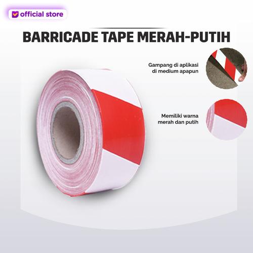 Jual Barricade Tape Garis Polisi Police Line Safety Line Merah Putih ...