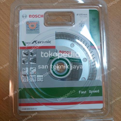 Jual DIAMOND WHEEL BOSCH 4" TURBO/MATA POTONG KERAMIK/CATING HIJAU (610 ...