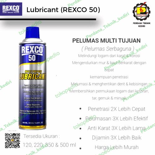 Jual REXCO 50. Pelumas Serbaguna/Multi Purpose Lubricant 500ml - 120 ML ...