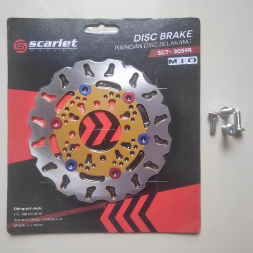 Jual piringan rem cakram depan mio sporty soul fino xeon Scarlet Baut ...