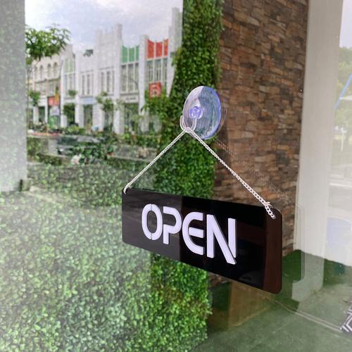 Jual Open Close Sign Persegi Panjang | Acrylic Timbul - Laser Cut - BG ...