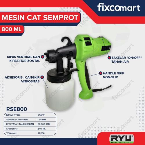 Promo Ryu RSE 800-1 / Spray Gun Electric / Mesin Cat Semprot Elektrik ...