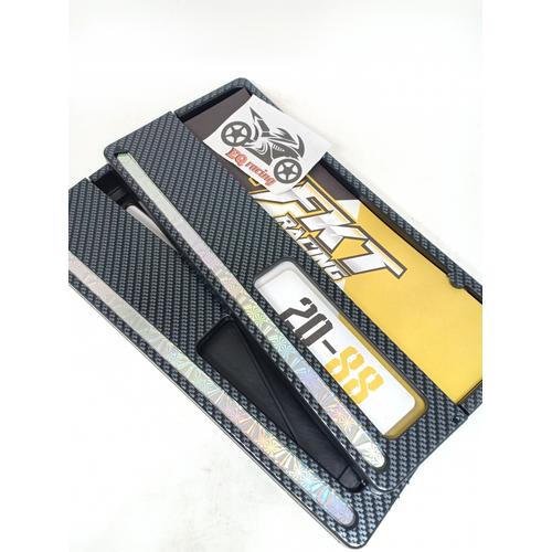 Jual Cover bingkai plat nomor karbon carbon 1set depan belakang ...