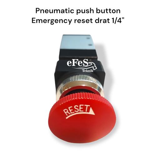 Jual Pneumatic push button emergency reset merah drat 1/4" - Jakarta ...