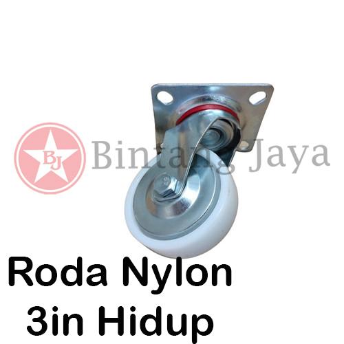 Jual Roda Nylon 3 Inch Hidup / Roda Kastor / Roda Trolley - Kab ...
