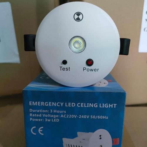 Promo Lampu Emergency LED Plafon set 3watt led panel inbow emergenci ...