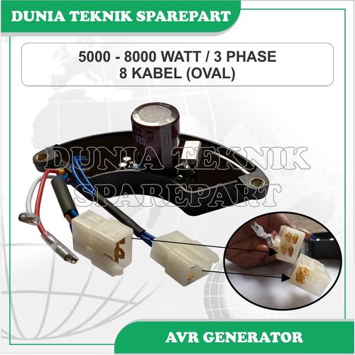 Jual AVR GENSET 3 PHASE 5KW-8KW, MODEL OVAL / SABIT 5000 WATT - 8000 ...