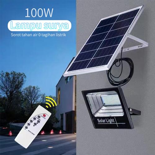 Jual Lampu surya 100W LED Solar Cell Sensor Gerak Panel Surya ...