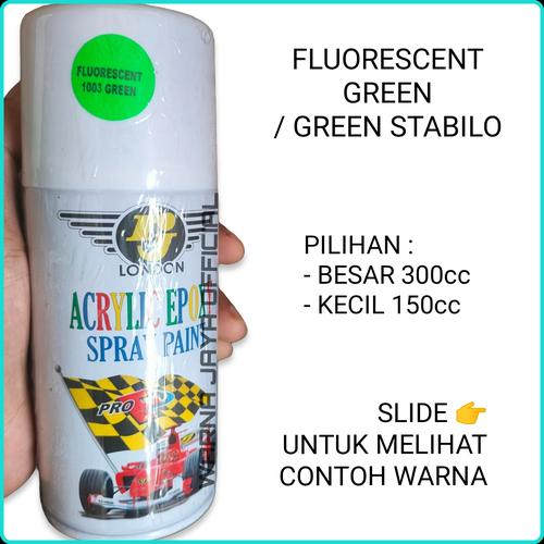 Jual Cat Semprot Pilok Pilox RJ Pylox Pilok Fluorescent Green Hijau ...