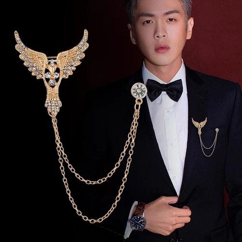Jual Lapel Pin Bros Jas Bentuk Sayap Elang - Aksesoris Pin Jas Blazer ...