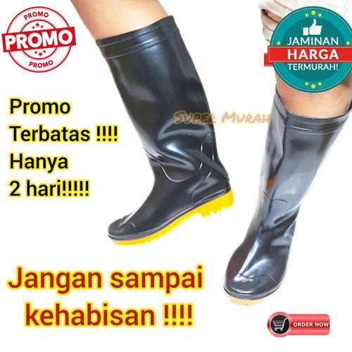 Jual Sepatu Boot Tinggi Proyek Kontruksi Perkebunan Boots Safety Petani ...