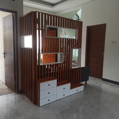 Jual partisi sekat ruangan minimalis kayu solid box laci - Kab. Sleman ...