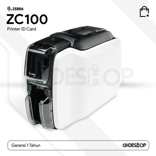 Promo Printer ID Card Zebra ZC100 Single Side Cetak Kartu PVC 300 dpi USB Cicil 0% 3x - Kota ...