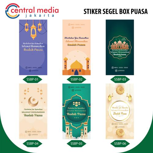 Jual Sticker Segel Box Puasa isi 12 Pcs Custom Label Hampers Ramadhan ...