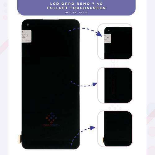 Jual LCD Oppo Reno 7 (4G) Fullset Touchscreen - Hitam, Oled(finger ...