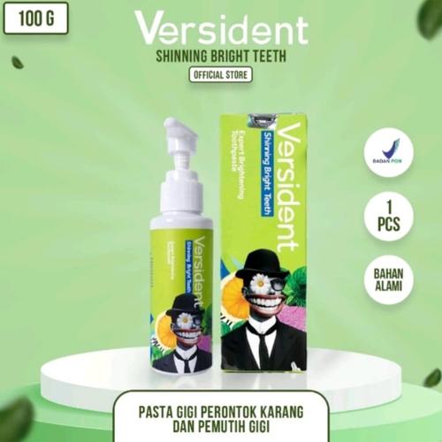 Jual VERSIDENT SHINNING BRIGHT TEETH / PASTA GIGI PERONTOK KARANG ...