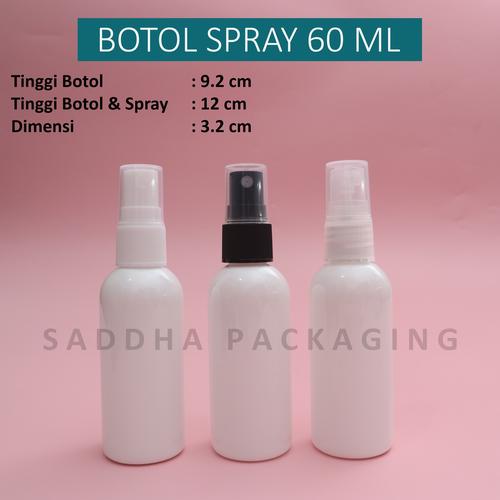 Jual Botol Spray 60ml PUTIH Botol 60ml Spray PUTIH PET TEBAL - SPRAY ...