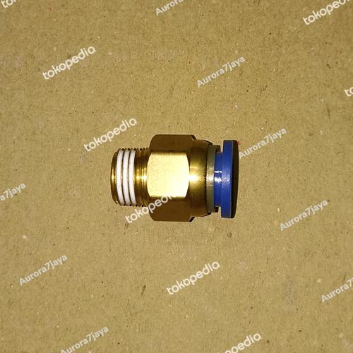 Jual FITTING PNEUMATIC LURUS MALE MPC SELANG 4MM / FITTING PC LURUS ...