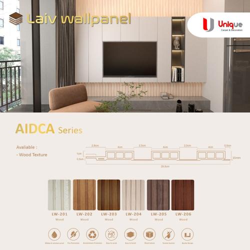 Jual LAIV Wallpanel PVC 3D / Wall Panel WPC kayu Aidca Lebar Besar 20cm ...